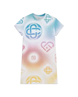 Casablanca Halftone Logo T-shirt Dress