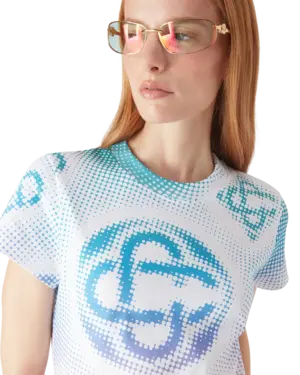 Casablanca Halftone Logo T-shirt Dress