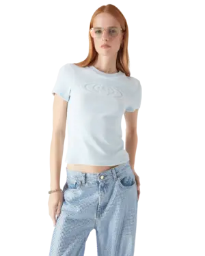 Casablanca Velour Short Sleeve T-shirt