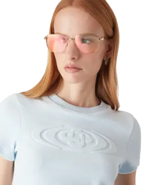 Casablanca Velour Short Sleeve T-shirt