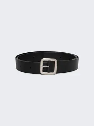 JIL SANDER Flat Square Belt - Black
