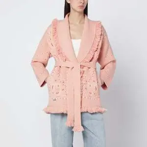 Alanui Paisley Cardigan - Pink