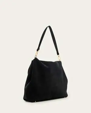 TOTEME T-lock Suede Shoulder Bag