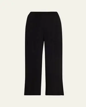 Issey Miyake Pleated Hatching Trousers