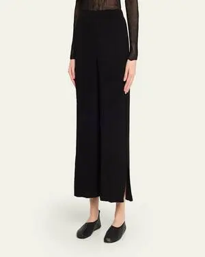 Issey Miyake Pleated Hatching Trousers