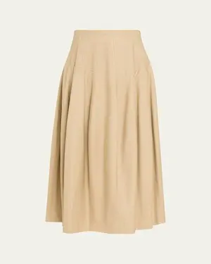 HEIRLOME Estefania Midi Tulip Skirt - Natural