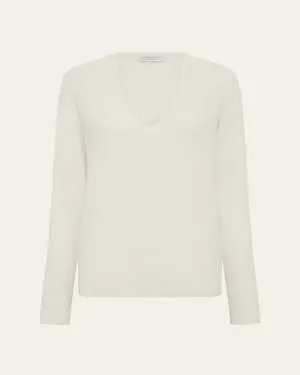 Gabriela Hearst Vesper V-neck Cashmere Sweater - Ivory