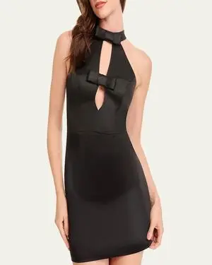 Dress The Population Mina Bow Mini Dress