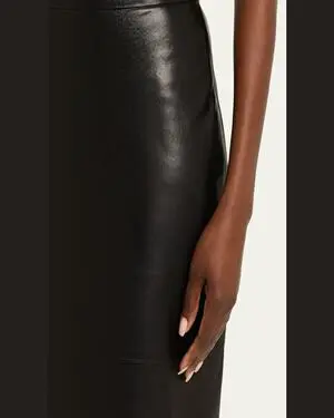 HEIRLOME Lexi Leather Pencil Midi Skirt
