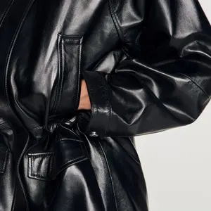 Sandro Leather Jacket - Black