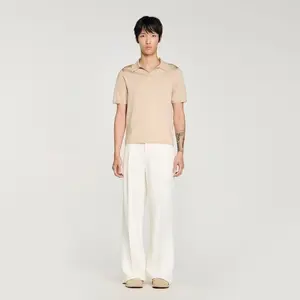 Sandro Short-sleeved V-neck Polo Shirt