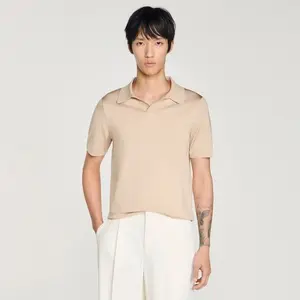 Sandro Short-sleeved V-neck Polo Shirt