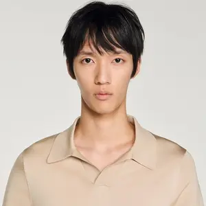 Sandro Short-sleeved V-neck Polo Shirt - Beige