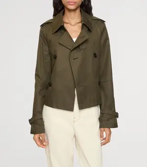 Burberry Tropical Gabardine Cropped Jacket