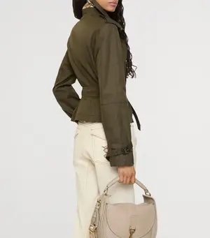 Burberry Tropical Gabardine Cropped Jacket