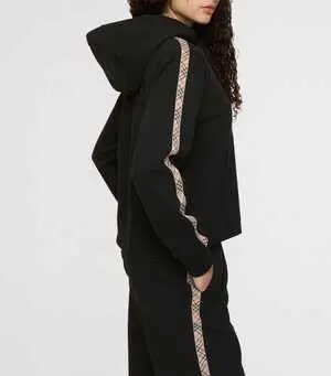 Burberry Cotton Zip-up Hoodie - Black