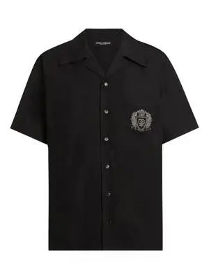 Dolce & Gabbana Hawaii Cotton Shirt - Black
