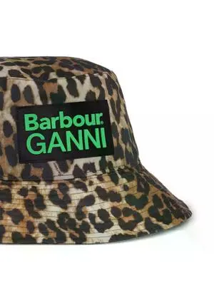 GANNI X Barbour Leopard-print Hat