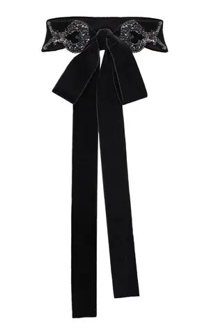 Johanna Ortiz Celestial Feminine Embellished Cotton Belt - Black