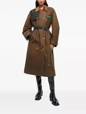 GANNI X Barbour Buttoned Belted Coat