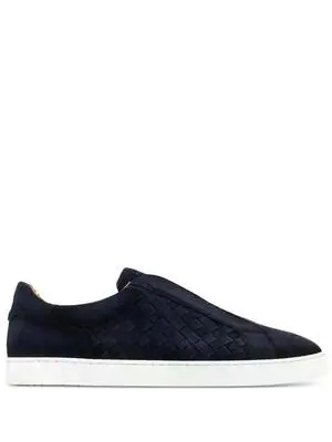 Magnanni Woven Suede Sneakers - Blue