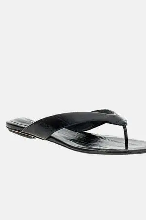 Le Monde Beryl Flat Thong Sandal - Nero