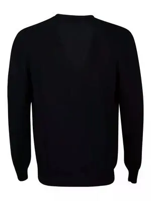 GRAN SASSO V-neck Cardigan - Black