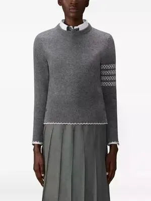 Thom Browne Button-detailed Sweater - Grey