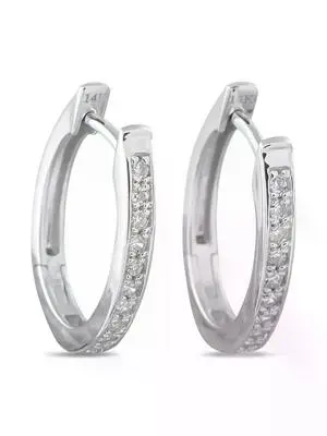 LB EXCLUSIVE Diamond Hoop Earrings
