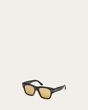 TOM FORD Acetate Square Frame Sunglasses