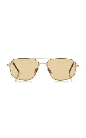 Givenchy Aviator-frame Metal Sunglasses