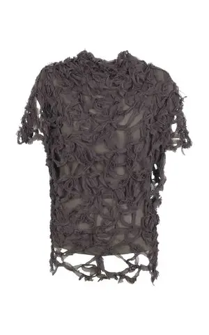 CORTANA Embellished Silk Top