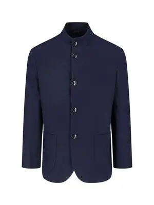 Max Mara Virgin Wool Blazer - Blue