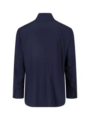 Max Mara Virgin Wool Blazer - Blue