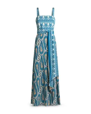 Etro Flared Maxi Wrap Dress