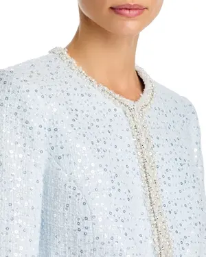 LoveShackFancy Kelli Sequined Jacket