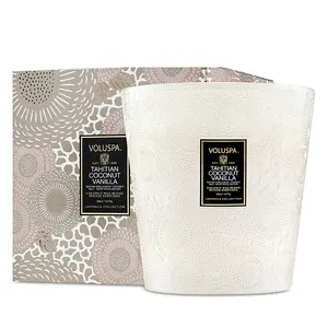 Voluspa Tahitian Coconut Vanilla 3 Wick Hearth Candle - No Color
