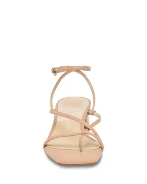 Dolce Vita Karlos Ankle Strap Sandals - Light Tan Leather