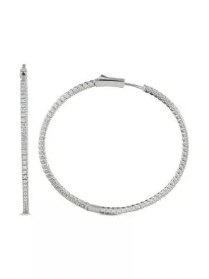 LB EXCLUSIVE Diamond Hoop Earrings