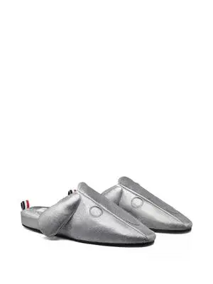 Thom Browne Hector Pebble-grain Slippers