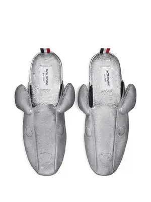 Thom Browne Hector Pebble-grain Slippers