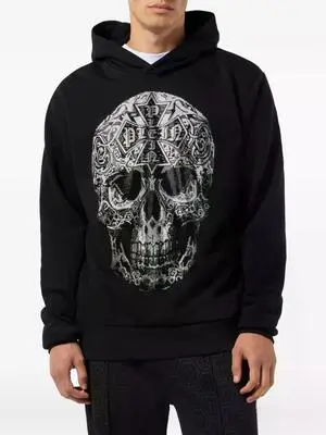 Philipp Plein Skull Embellished Hoodie