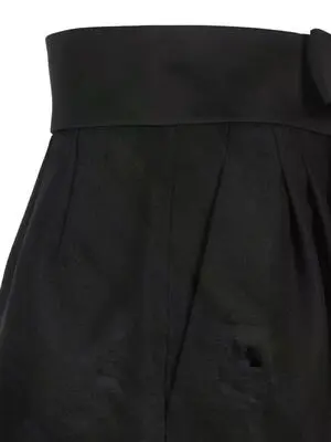 Valentino Garavani Pleated Shorts With Bow Detail