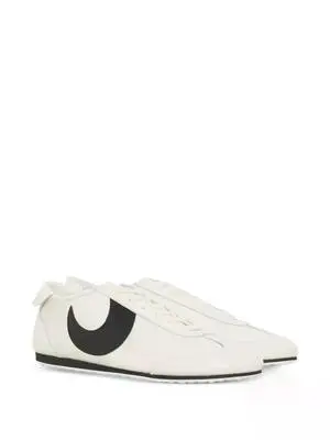 MARINE SERRE Ms Astra Matte Leather Sneakers - Neutrals