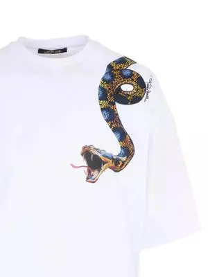 Roberto Cavalli Snake-print T-shirt
