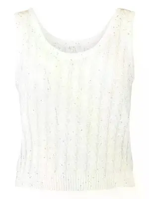 Brunello Cucinelli Scoop-neck Tank Top - White