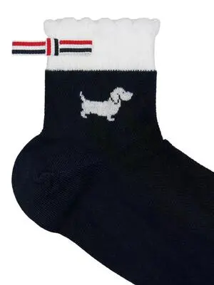 Thom Browne Hector Intarsia Socks - Blue