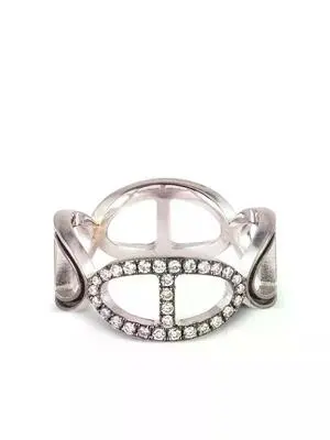 SYLVA & CIE Diamond Buckle Ring - Silver