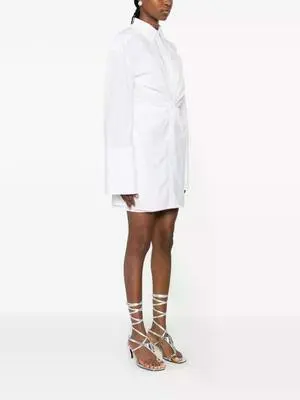 ROTATE BY BIRGER CHRISTENSEN Knotted Shirt Dress