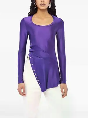 Rabanne Draped Snap-fastening Top